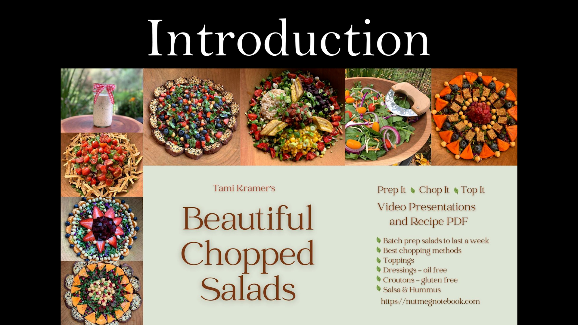 Beautiful Chopped Salad Course Introduction - Nutmeg Notebook